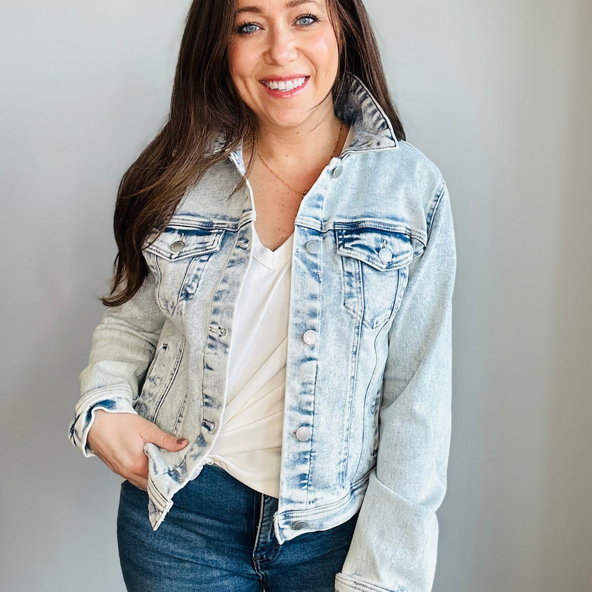 Vintage Wash Denim Jacket – Mainstream Boutique of New Prague