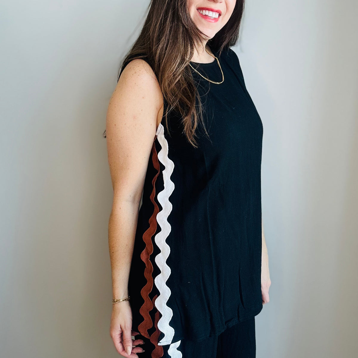 Boho Chic Black & White Ric-Rac Set – Mainstream Boutique of New Prague